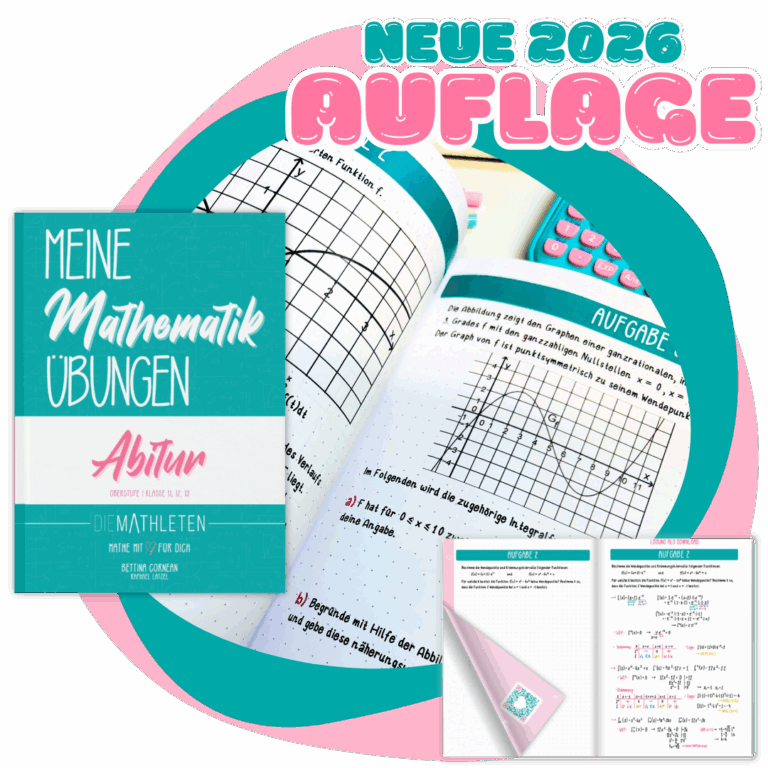 Mathematik Abitur Aufgaben 2025 für die gesamte Oberstufe in einem Workbook